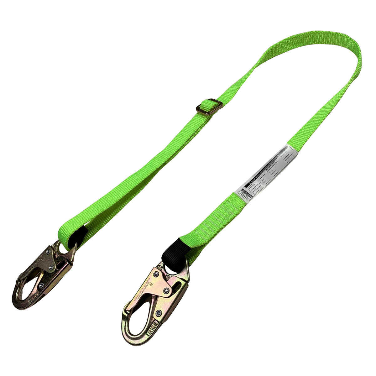 Adjustable Web Positioning Lanyard with Locking Snap Hooks | ANSI ...