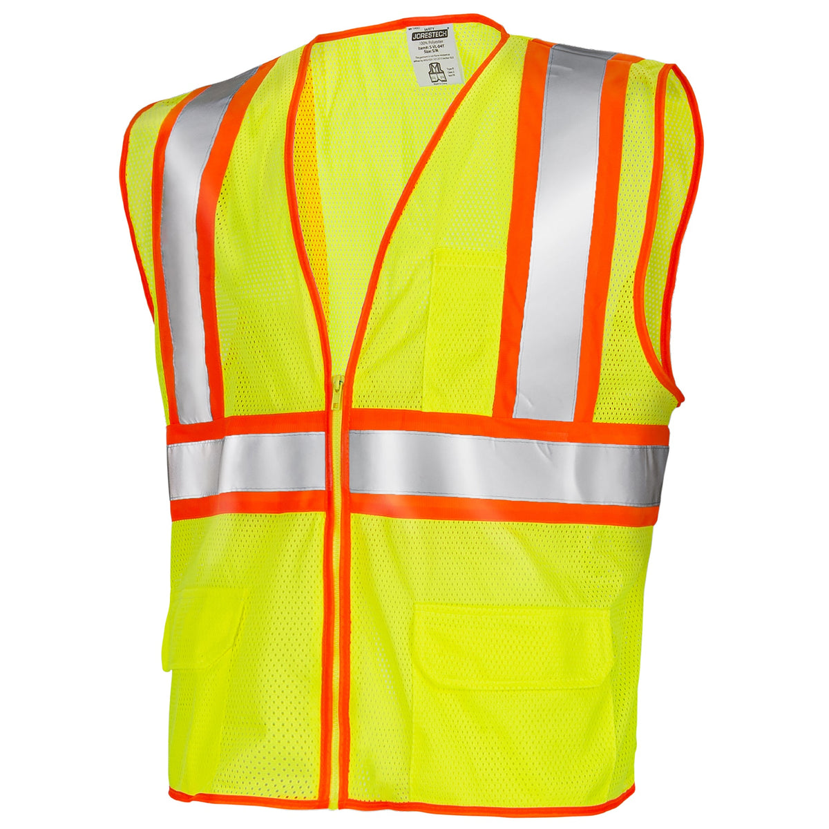 Two-Tone Reflective Safety Vest with Pockets | ANSI Class 2 – JORESTECH