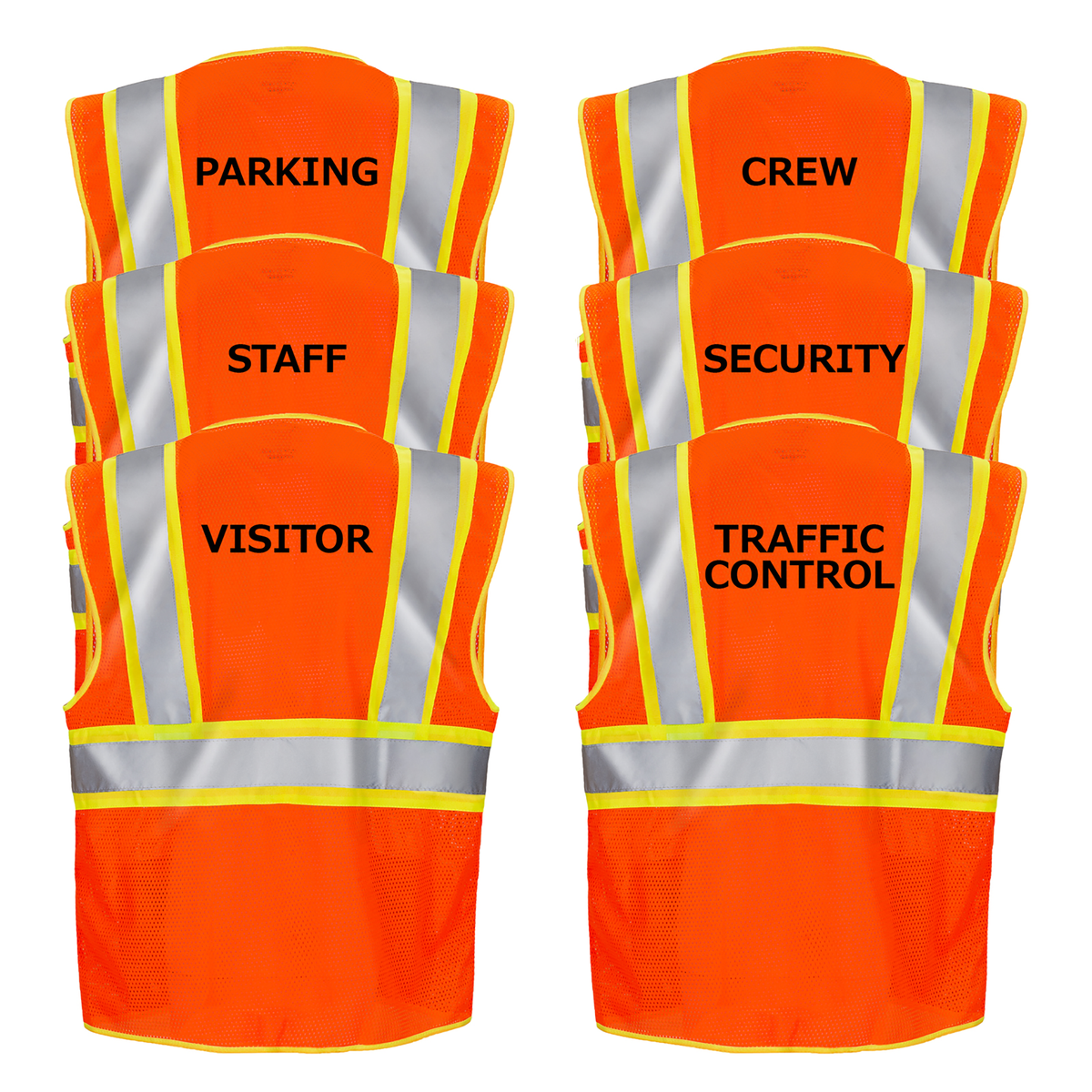 Orange Two-Toned Hi-Vis Vest | Reflective & Pockets - JORESTECH